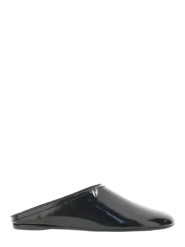 Emporio Armani Logo-plaque Mules - Black