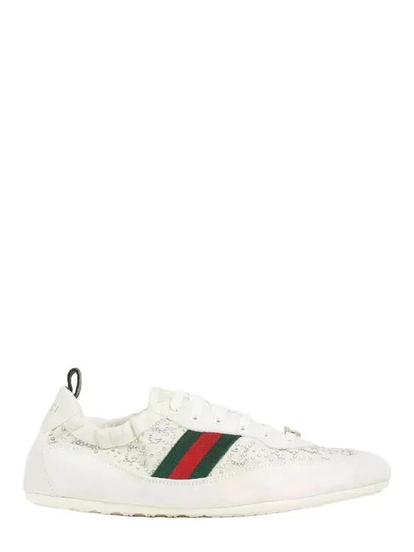 Gucci Gg Crystal Sneakers - Neutrals