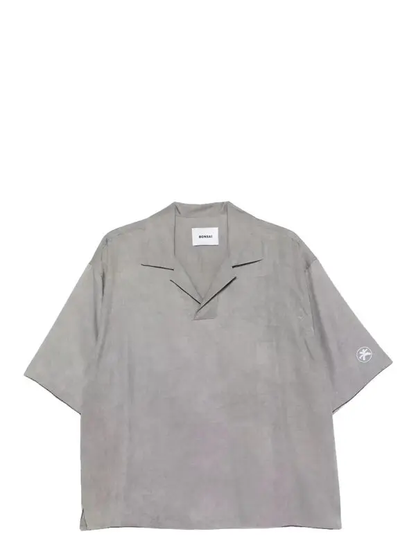 BONSAI Short-sleeve Polo Shirt - Grey