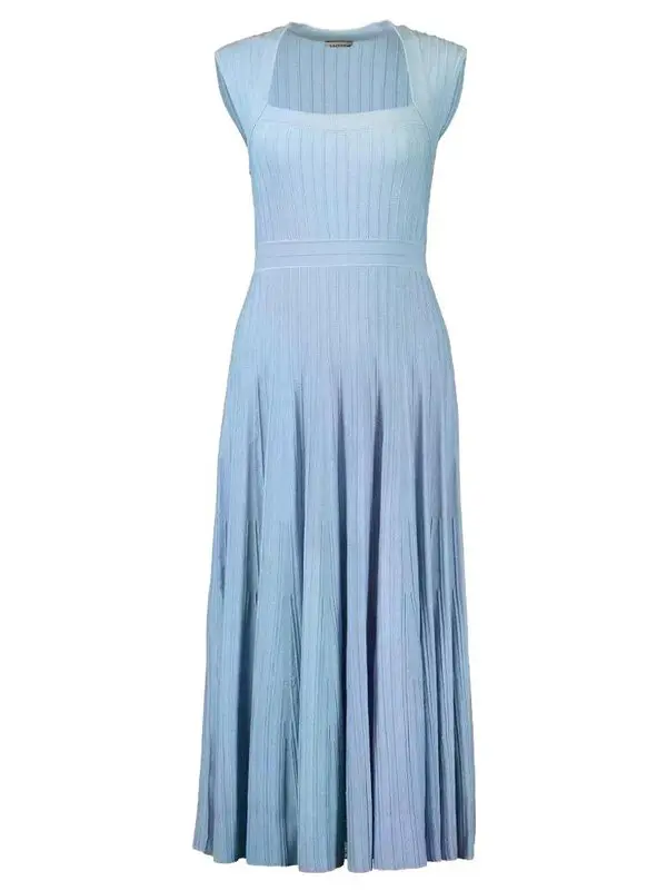 Simkhai Ashland Ribbed Midi Dress - Blue