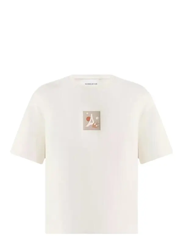 Manière De Voir Thibault Bird-detail T-shirt - Neutrals