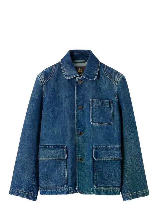 Loro Piana Nichi Patch-pockets Denim Jacket - Blue
