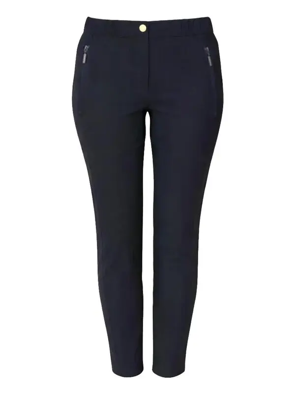BETTY BARCLAY Slim Trousers With Zipped Pockets - Blue