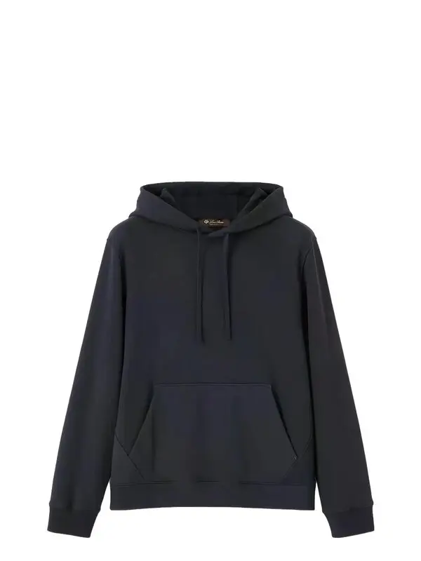 Loro Piana Andamane Pouch-pocket Hoodie - Blue