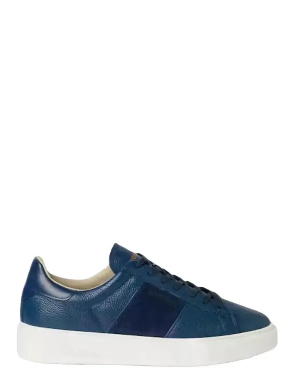 Woolrich Suede Panel Leather Sneakers - Blue