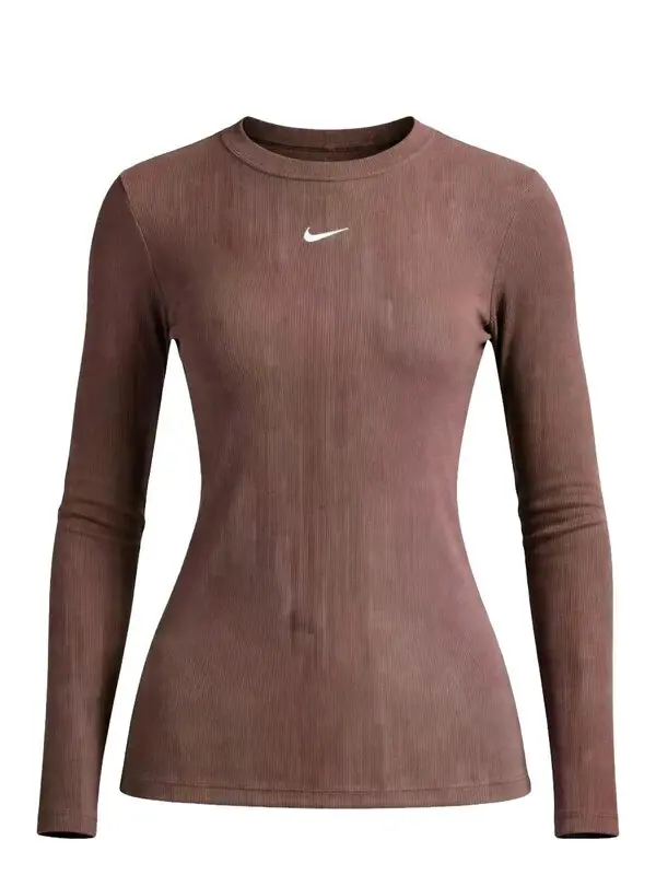 Nike Ribbed Long-sleeve T-shirt - Brown