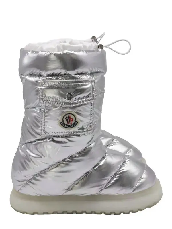 Moncler Gaia Padded Boots - Silver