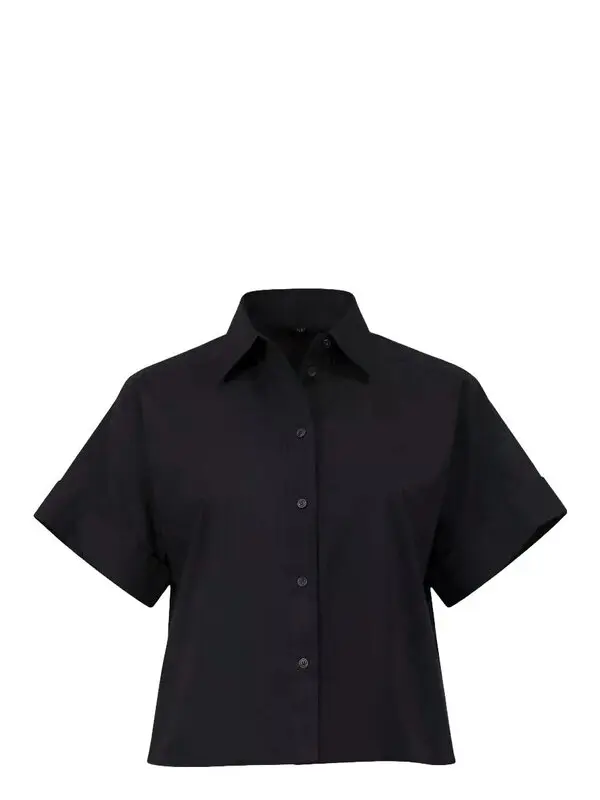 Closed Short-sleeve Shirt - Black