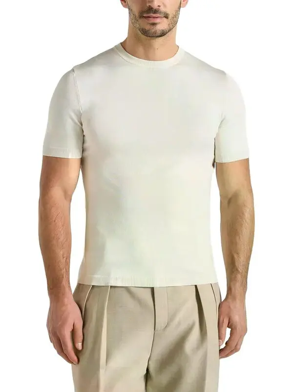 Manière De Voir Ellis Knitted T-shirt - Neutrals