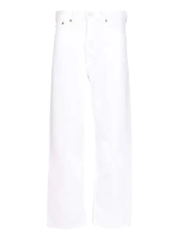 AGOLDE Mid-rise Straight-leg Denim Jeans - White