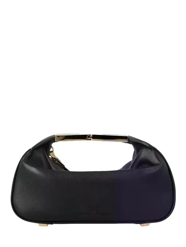 Elisabetta Franchi Logo-handle Satchel - Black
