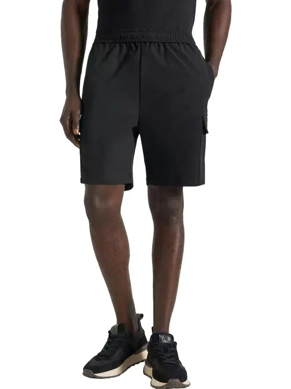 Manière De Voir Dimitri Technical Cargo Shorts - Black