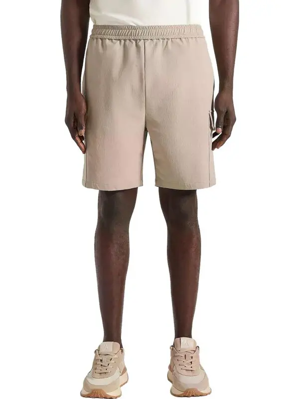 Manière De Voir Technical Cargo Shorts - Neutrals