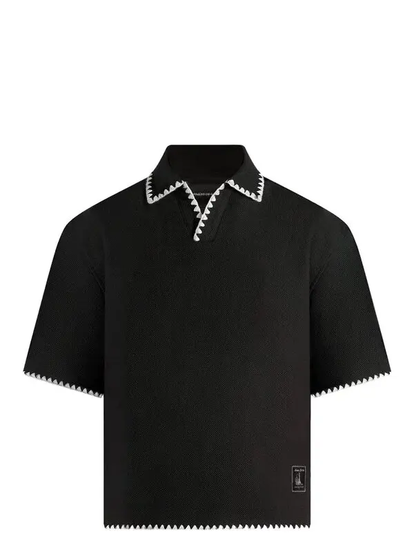Manière De Voir Lenny Polo Shirt - Black