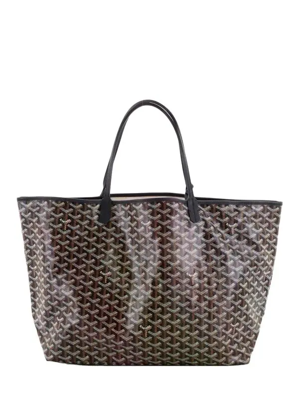 Goyard Saint Louis Gm Tote Bag Coated Canvas - Black