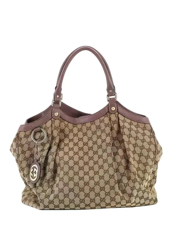 Gucci Sukey Gg Canvas Large Tote Bag - Brown
