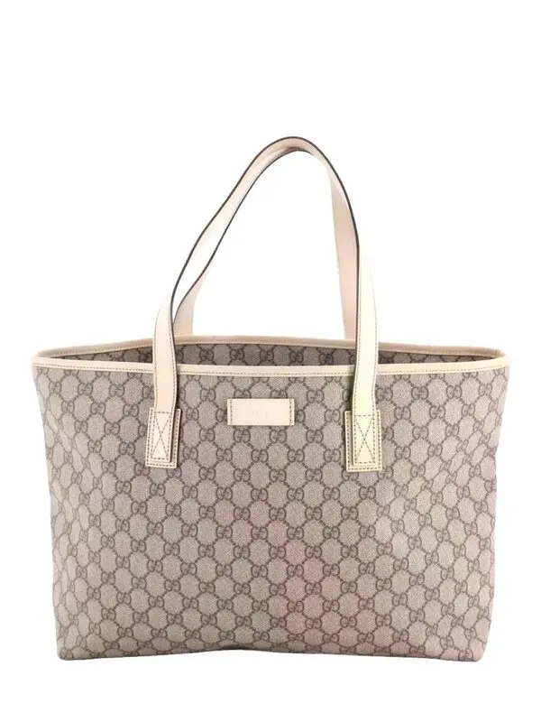 Gucci Plus Gg Coated Canvas Medium Tote Bag - Brown