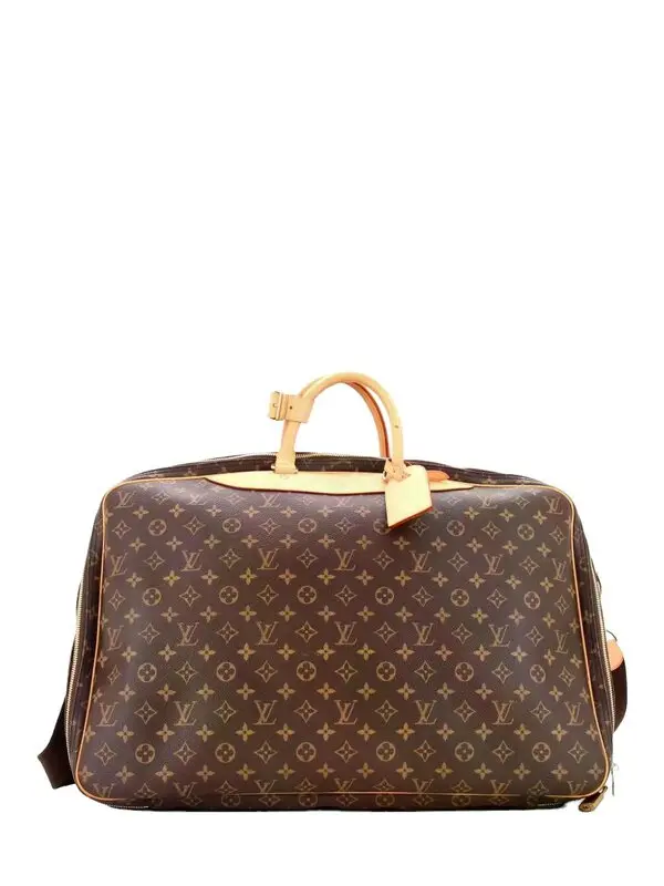 LOUIS VUITTON Alize Monogram Canvas 2 Poches Travel Bag - Brown