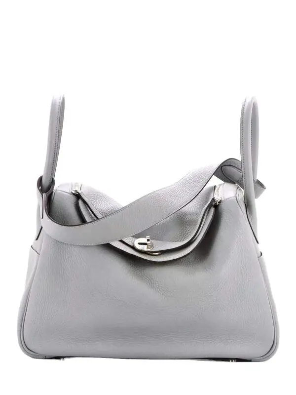 Hermès Lindy Bag Clemence 34 Satchel - Blue