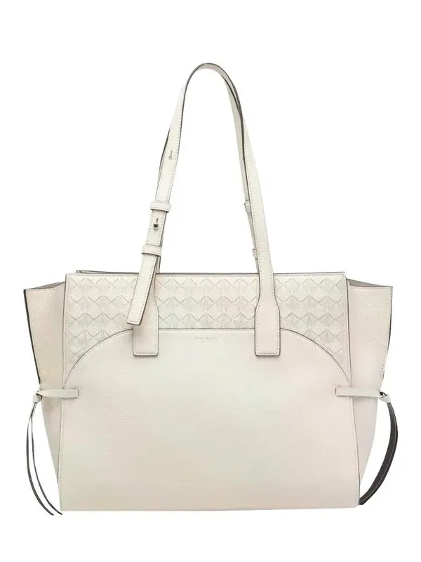 SERAPIAN Maxi Maro Tote Bag With Detachable Pouch - Neutrals