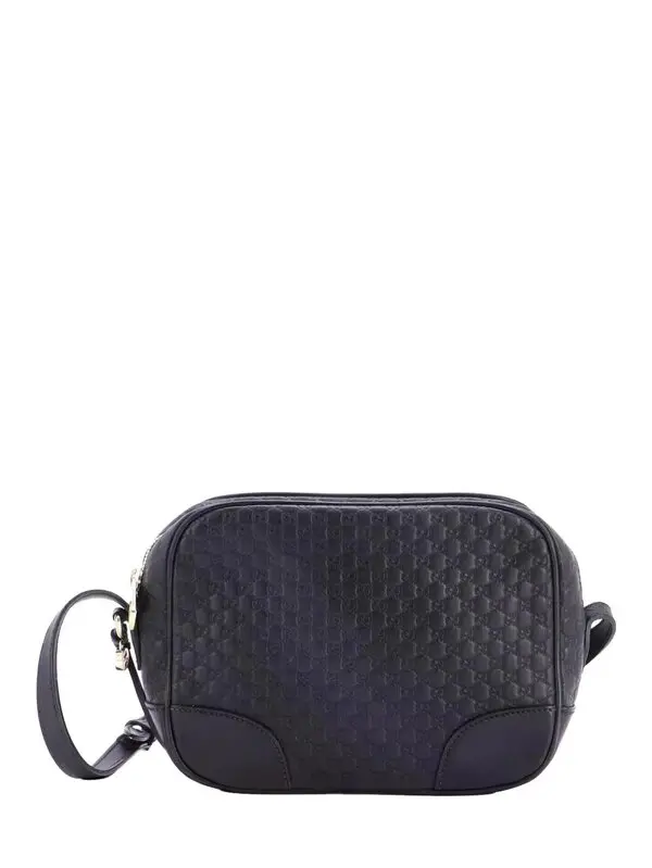Gucci Bree Disco Microssima Leather Mini Crossbody Bag - Black