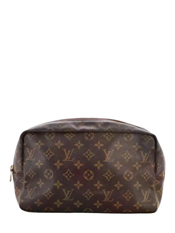 LOUIS VUITTON Trousse Toiletry Monogram Canvas 28 Pouch - Brown
