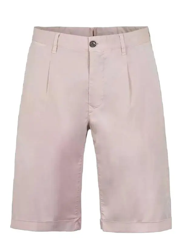 MOORER Pleated Bermuda Shorts - Pink