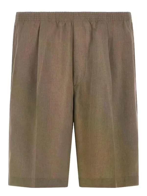 CELLAR DOOR Pleated Shorts - Brown