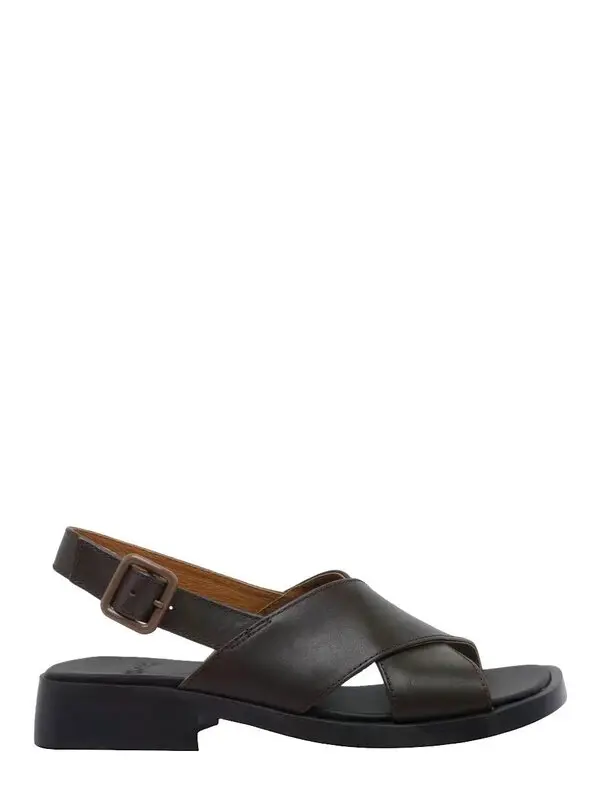 Camper Dana Buckle Sandals - Brown