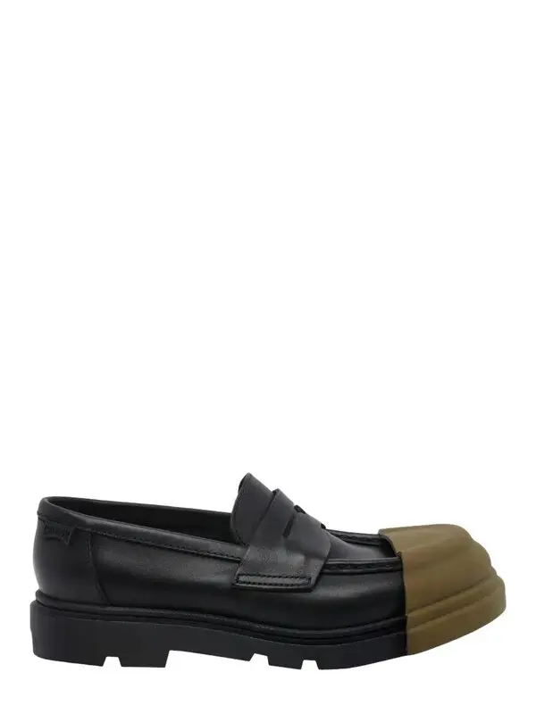 Camper Junction Leather Loafers - Black