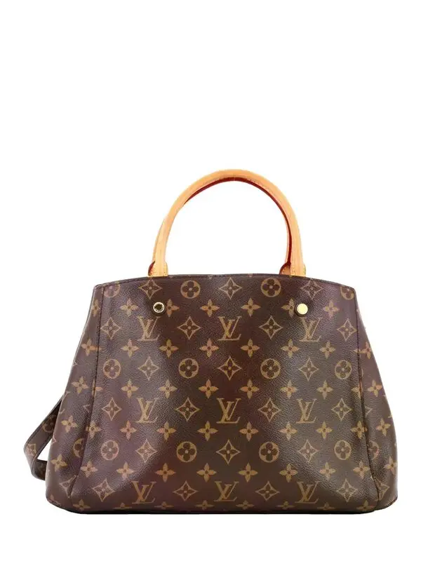 LOUIS VUITTON Montaigne Handbag Monogram Canvas Mm Tote Bag - Brown