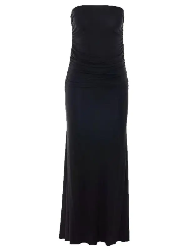 Elisabetta Franchi Strapless Maxi Dress - Black