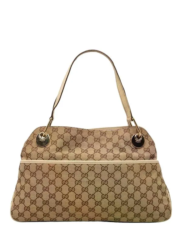 Gucci Gg Canvas Eclipse Shoulder Bag - Brown