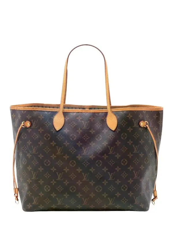 LOUIS VUITTON 2017 Monogram Neverfull Gm Tote Bag - Brown