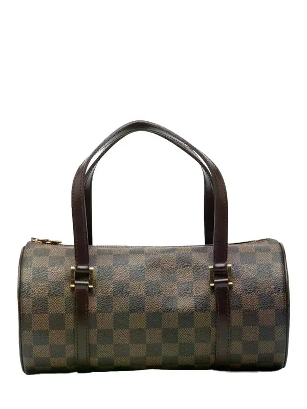 LOUIS VUITTON 2004 Damier Ebene Papillon 26 Handbag - Brown