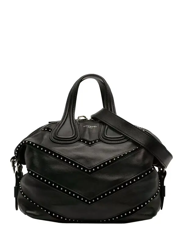 Givenchy Small Studded Nightingale Satchel - Black