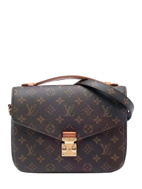 LOUIS VUITTON 2000-2025 Monogram Pochette Metis Satchel - Brown