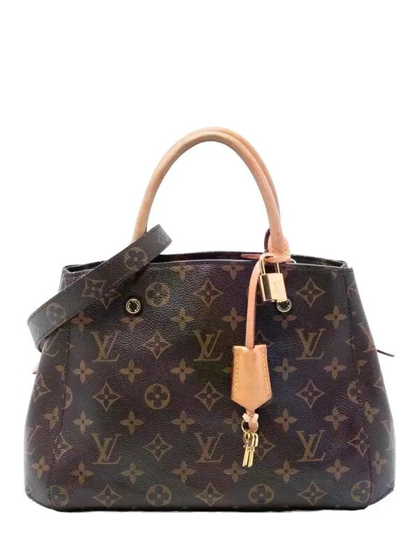 LOUIS VUITTON 2017 Monogram Montaigne Bb Satchel - Brown