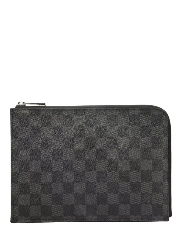 LOUIS VUITTON 2015 Damier Graphite Pochette Jour Pm - Black
