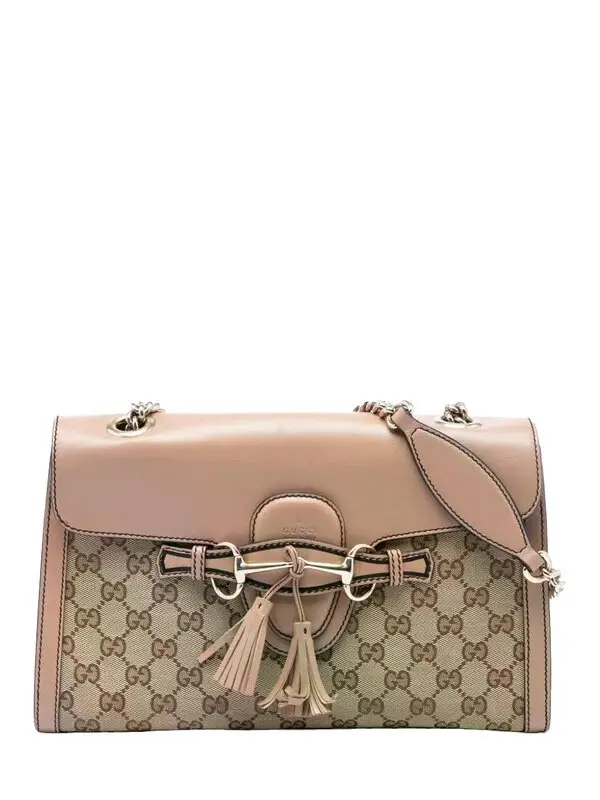 Gucci Gg Canvas Emily Shoulder Bag - Brown