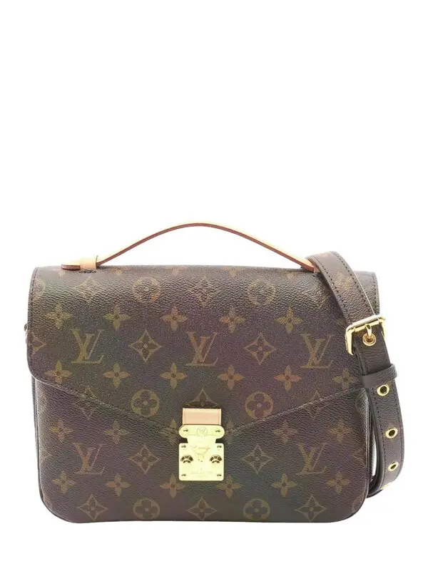 LOUIS VUITTON 2010-2026 Monogram Pochette Metis Satchel - Brown