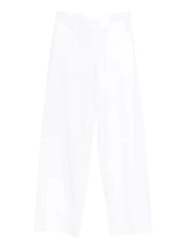 VIA MASINI 80 Elasticated-waistband Trousers - White
