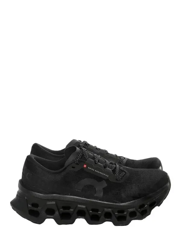 On Cloudmonster 3 Logo Sneakers - Black