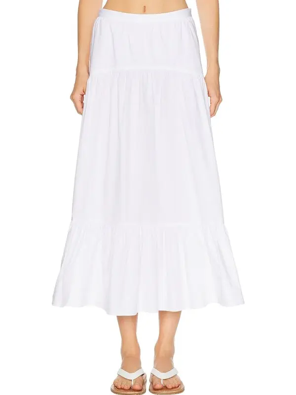 Solid & Striped The Indra Skirt - Optic White