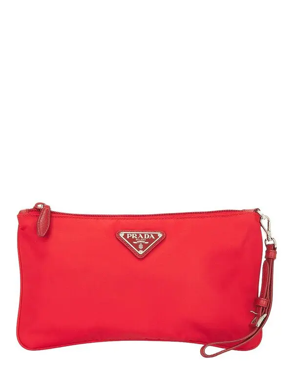 Prada Tessuto Pouch - Red