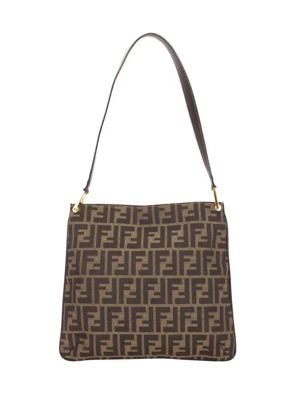 Fendi Zucca Shoulder Bag - Brown