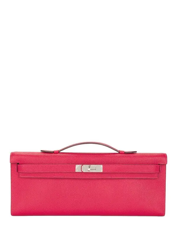 FWRD RENEW Epsom Kelly Cut Pochette - Rouge Casague
