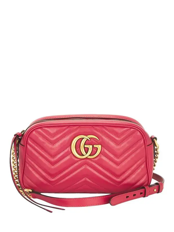Gucci Gg Marmont Shoulder Bag - Red