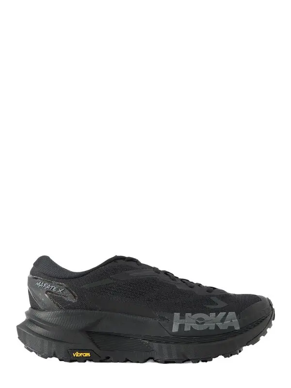 HOKA® Mafate X Trail Running Sneakers - Black