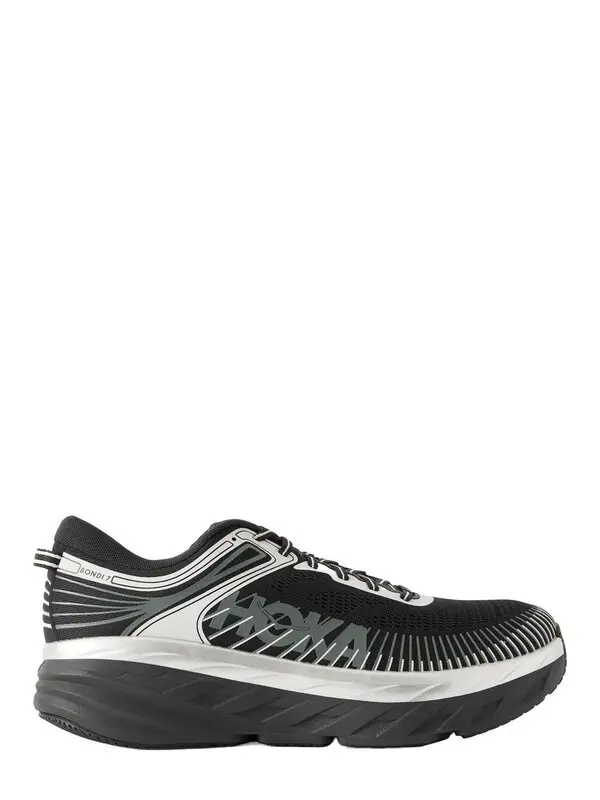 HOKA® Bondi 7 Rubber-trimmed Running Sneakers - Black